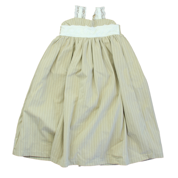 Amy Lou | Dresses | Amy Lou Girls Tan White Dress Size 3t | Poshmark